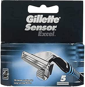 Gillette Sensor Excel Blades 5 Pack : Amazon.co.uk: Health & Personal Care