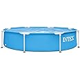 Intex 28205 Swimming Pool Metal Frame, 244 X 51 Cm, Blue : Amazon.co.uk ...