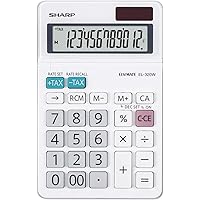 Sharp Silver 8-Digit Semi-Desktop Calculator EL-330ERB : Amazon.co.uk ...