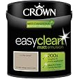 2.5L CROWN Easy Clean MATT Emulsion Multi Surface Paint That can be ...