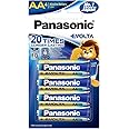 Panasonic Evolta Premium AA Alkaline 1.5V Batteries - Long-Lasting, Anti-Leak Seal, Power ...