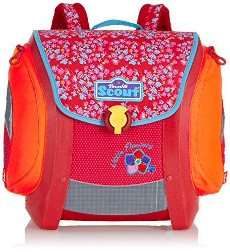 Scout Schulranzen-Set Basic Mega Set 1 5 TLG Little Flowers 97 cm Rot ...