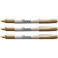 Sharpie Gold Metallic Fine Point Permanent Marker - Pack of 3 : Amazon ...