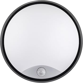 LightHub 10W LED Outdoor Round Circular Wall Mounted PIR Motion Sensor ...