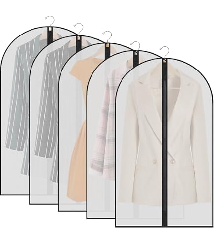 Suit Dress Bags Clear Window Garment Bags - 3D Clothing Covers For ...
