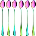 VUL Latte Spoons,Set of 6 Long Handle Spoons,19cm Stainless Steel ...