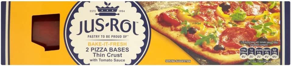 Jus-Rol Thin Crust Pizza Bases & Tomato Sauce, 545g: Amazon.co.uk: Grocery