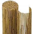 FlickBuyz Natural Peeled Reed Fence Wooden Garden Screen Bamboo Fencing ...