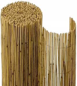 FlickBuyz Natural Peeled Reed Fence Wooden Garden Screen Bamboo Fencing ...