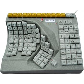 Maltron, Ergonomic, Single Left-Handed Keyboard, USB: Amazon.co.uk ...