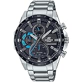 Casio Edifice ECB-950DB-1ADF Black Analog-Digital Dial Silver Stainless Steel Band Men's Watch ...