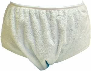 3 Pair of Adult Terry Towelling Nappy Briefs/Pants Double Thickness 3XL ...