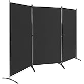 C-Hopetree 3 Panels Room Divider, 180cm Tall Indoor Folding Privacy ...