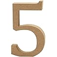 Wooden MDF Number 0 - Size 8cm Tall - Free Standing Wooden Number for ...