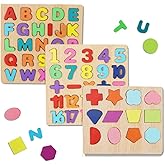 Niwlix Wooden Learning Educational Board for Kids, Puzzle Toys for 2 ...