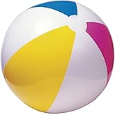 1 Pack - 59020EP Intex 20" Glossy Panel Colorful Beach Ball Inflatable ...