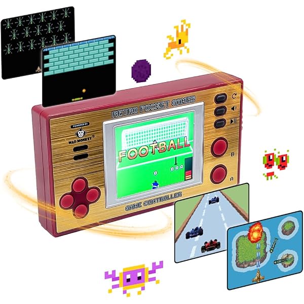 Silvergear Draagbare Gameconsole 240 Spellen Qware - Retro Gamer ...