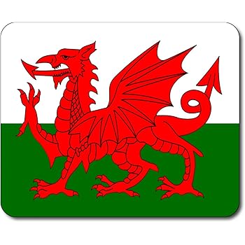Welsh Flag Mouse Mat, Wales, Flags: Amazon.co.uk: Office Products