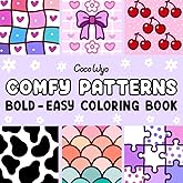 Stress Relief: Coloring Book for Adults and Kids, Bold and Easy, Simple ...