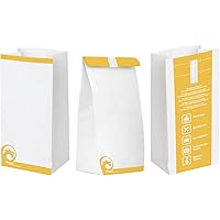 Oqard Disposable Sick Bags - Sealable Paper Vomit Bag with Plastic ...