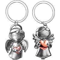 DUINIU 2pcs Smiling Love Angel Keychains, Guardian Angel Pendants ...