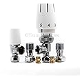 ERES Thermostatic Radiator Valve 8MM 10MM LOCKSHIELD TRV Angled Pack ...