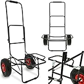 NGT DYNAMIC FISHING TROLLEY CARP COARSE MATCH FOLDS FLAT TWIN WHEEL ...