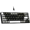 NEWMEN Wired Mechanical Keyboard,60% Gaming Keyboard,68 Keys Compact ...