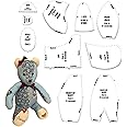 Memory Bear Template Ruler Set - with Instructions 10pcs Memory Bear ...