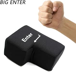 USB Big Enter Key Table Pillow, HLHome USB Button: Amazon.co.uk ...