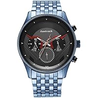 Fastrack Thor Quartz Multifunction Red Dial Metal Strap Watch for Men ...