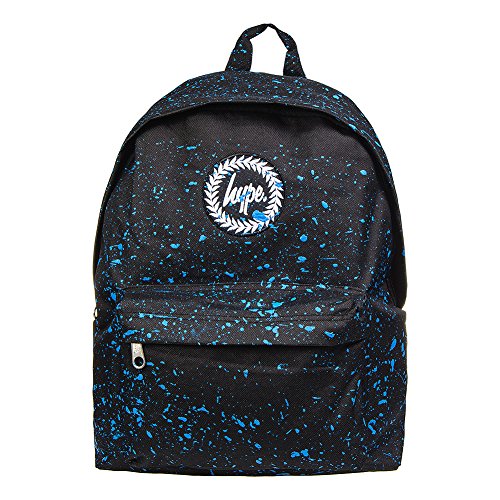 Just Hype Backpack Bag - Paint Splatter Embroidery Design Black / Blue ...