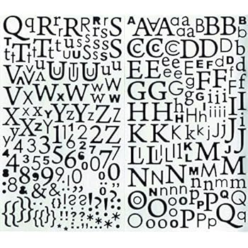 Vinyl Letters Black Stickers 24mm: Amazon.co.uk: Office Products