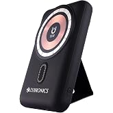 ZEBRONICS MW63 Wireless Power Bank, 10000 mAh, Rapid Charge, Magsafe ...