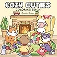 Spooky Cozy: Cute & Simple Coloring Book for Adults and Teens Featuring ...