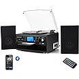 DIGITNOW! Bluetooth Viny Record Player, Turntable for CD, Cassette, AM ...