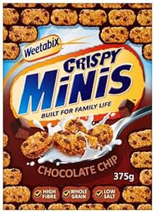 Weetabix Crispy Minis Chocolate Chip Box 375 G (Pack of 10): Amazon.co ...