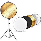NEEWER 43 Inch/110 Centimeter Light Reflector Light Diffuser 5 in 1 ...