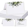 50 Pcs Wedding Place Cards Green Leaves Table Name Seating Cards ...