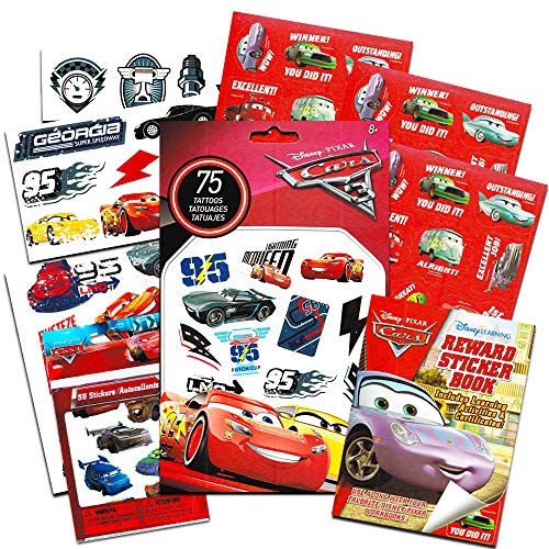 Buy Disney/Pixar Cars Stickers & Tattoos Party Favor Pack (150 Stickers ...