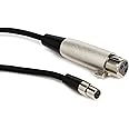 Shure WA3104 Micro Foot 4 Pin Mini Connector (TA4F) to XLR(F) Adapter ...