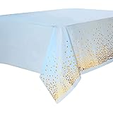 Layal Design Elegante Einweg Plastik Tischdecke | Rosa Gold | Party ...