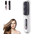 Go Brush Pro,Cordless Hair Straightener Brush,Portable Straightener ...