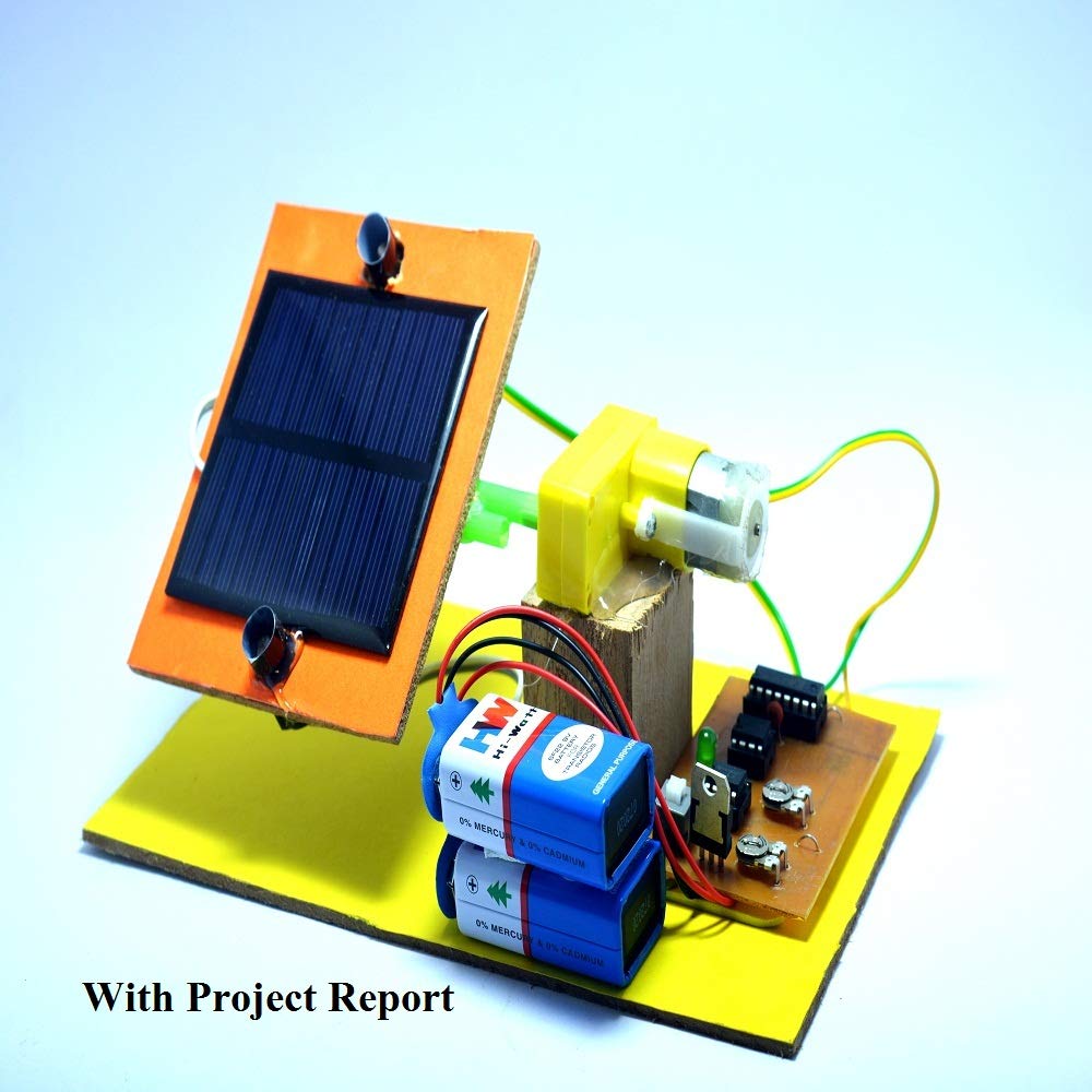 SR ROBOTICS Single Axis Solar Tracking System Handmade Working Project ...