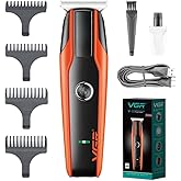 VGR V-055 Professional Cordless Rechargeable Beard Trimmer Clippers for Men with 120 min Runtime ...