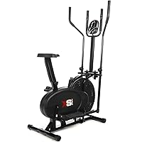 Luna Pro 2-in1 Elliptical Cross Trainer Exercise Bike-Fitness Cardio ...