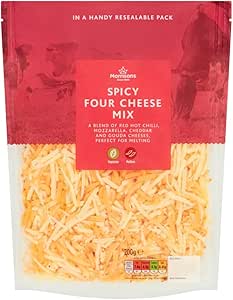 Morrisons Spicy Four Cheese Mix 200G : Amazon.co.uk: Grocery