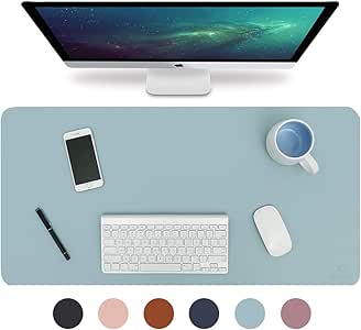 Knodel Tischunterlage, Schreibtischunterlage, 80cm x 40cm PU-Leder ...