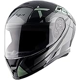 Vega Sonic Solid ISI Certified Gloss Finish Full Face Helmet for Men ...