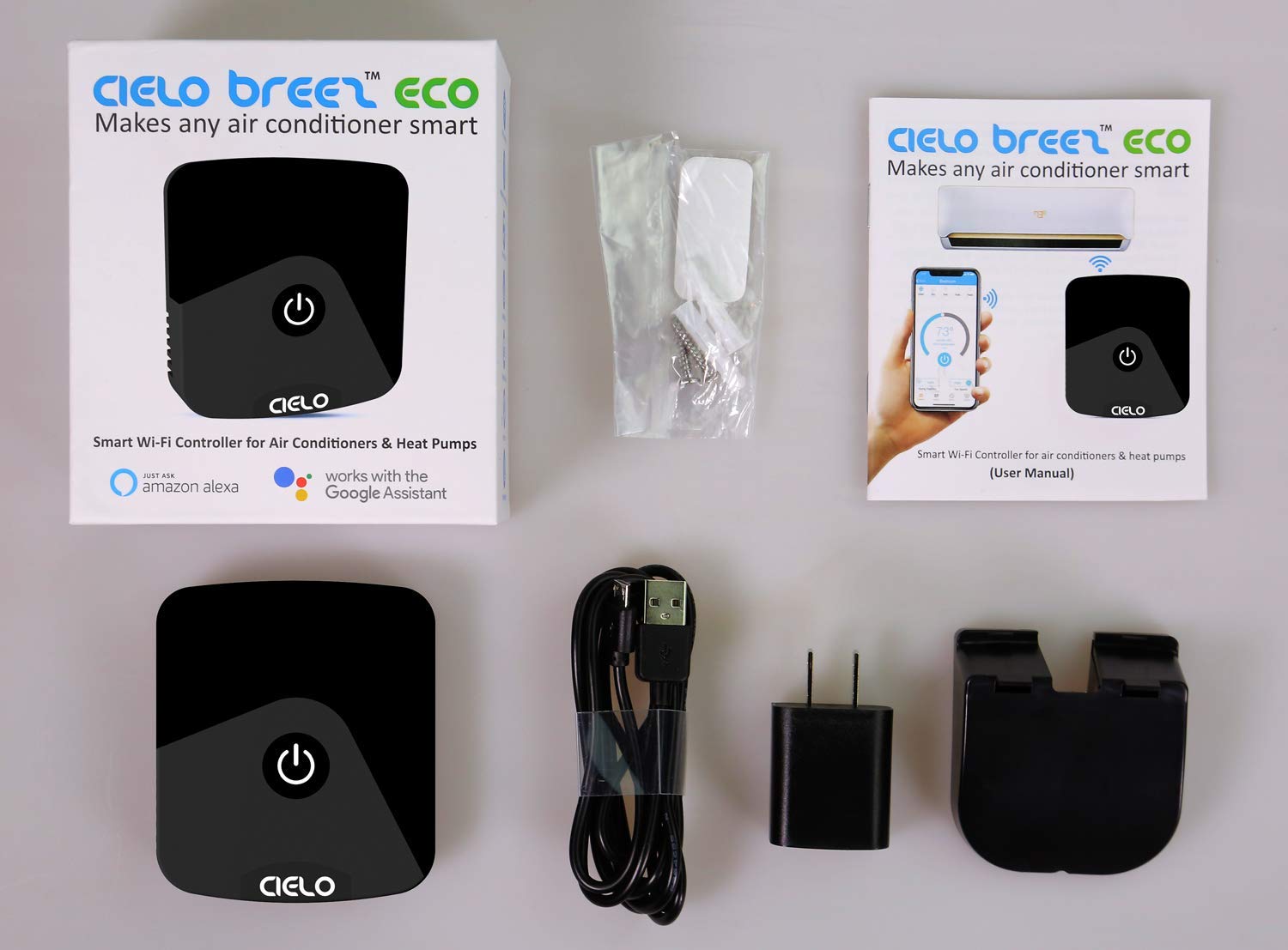 Cielo Breez Eco Smart AC Controller,funktioniert mit Mini Split, Window & Portable ACS,WiFi ...